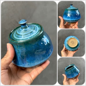 Ceramic Jar With Lid,ceramic Lidded Jar,pottery Canister,jar With Lid ...