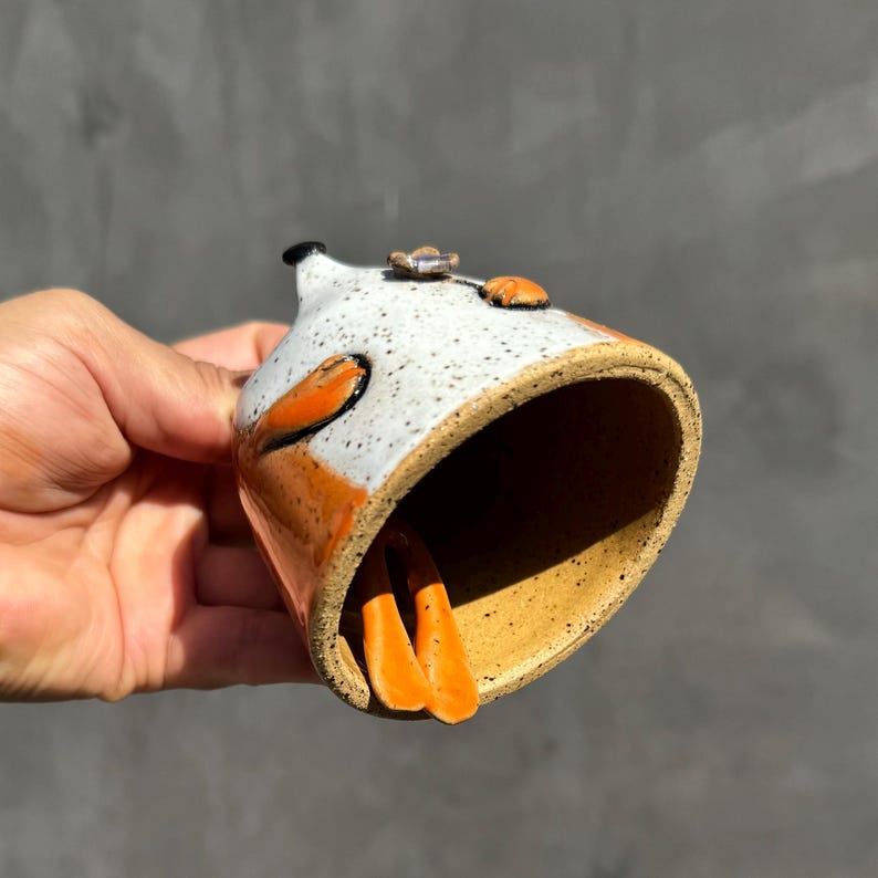 Handmade Ceramic Fox Bell: Christmas Ornament, Room & Garden Decor - Etsy