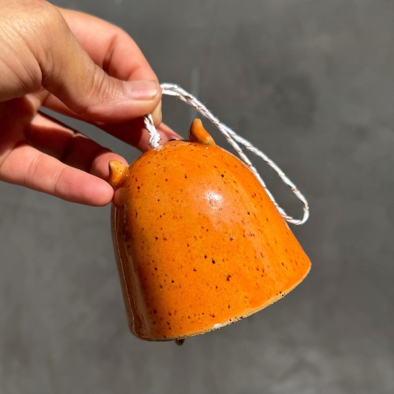 Handmade Ceramic Fox Bell: Christmas Ornament, Room & Garden Decor - Etsy