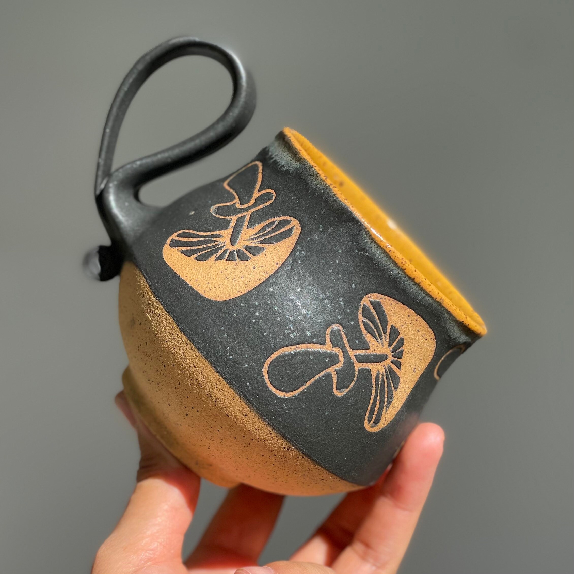 Handmade Mushroom Coffee Mug .mushroom Mug Handmade Mug - Etsy