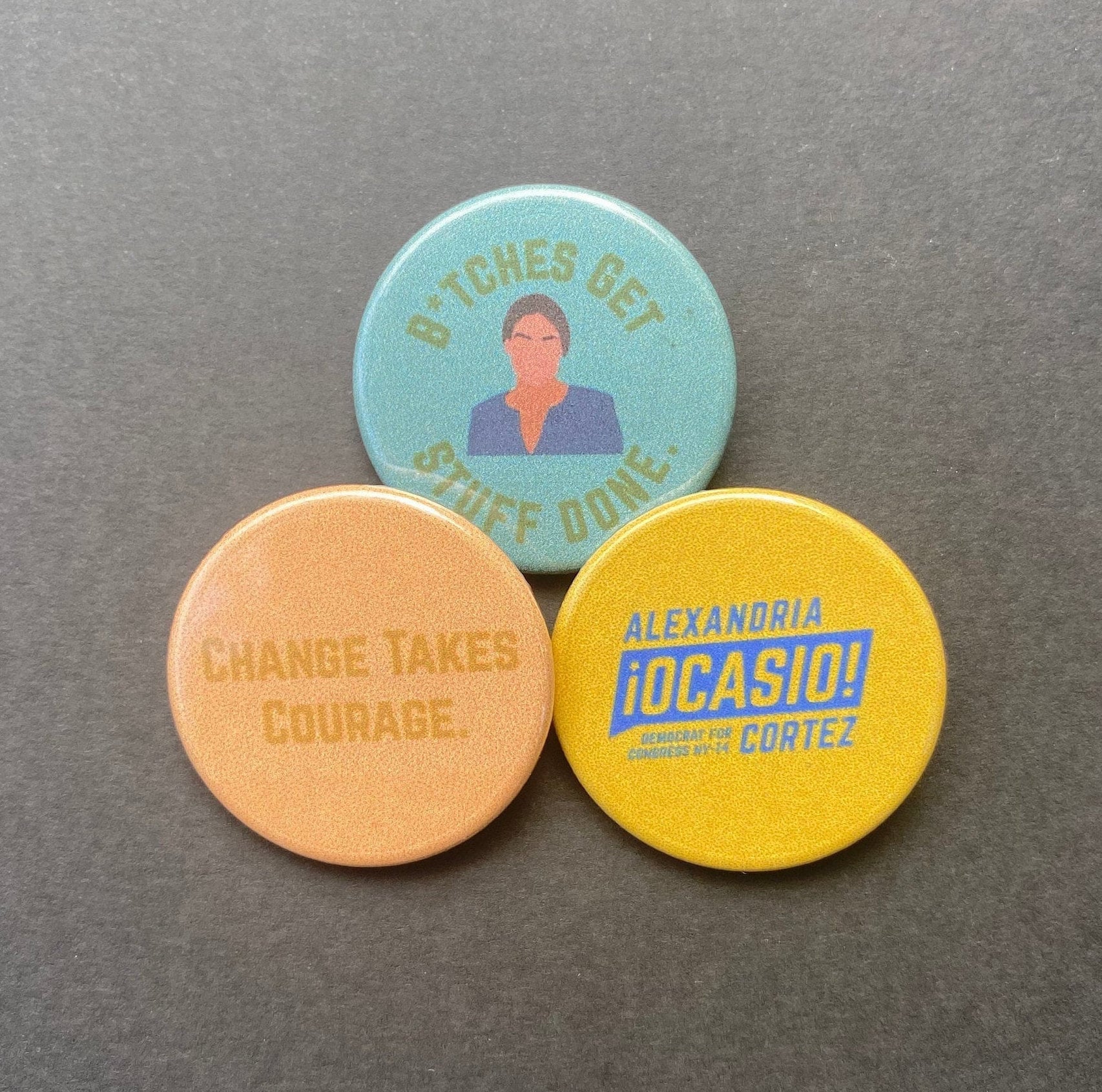Alexandria Ocasio-cortez Pins AOC Political 1.25 - Etsy