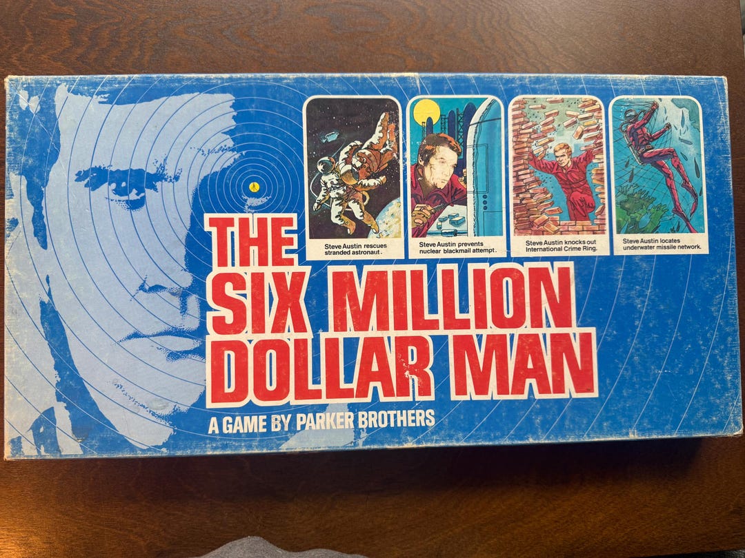 Vintage 1975 the Six Million Dollar Man Board Game Complete - Etsy