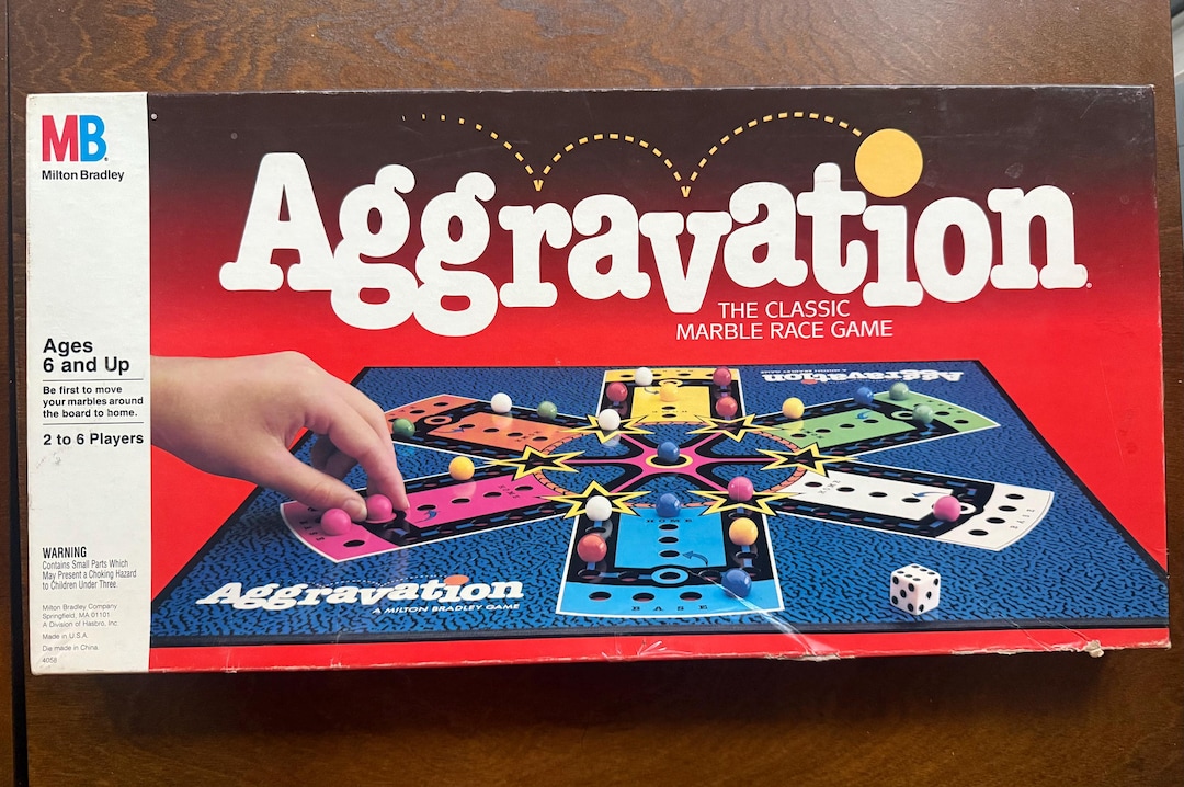 Vintage 1989 Aggravation Board Game - Complete Set - Etsy