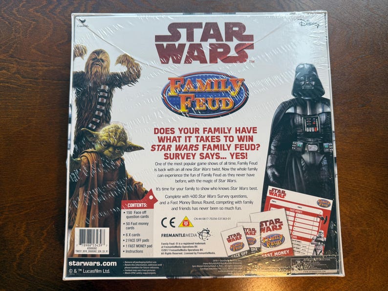 Star Wars Family Feud Board Game (NIB) - Etsy
