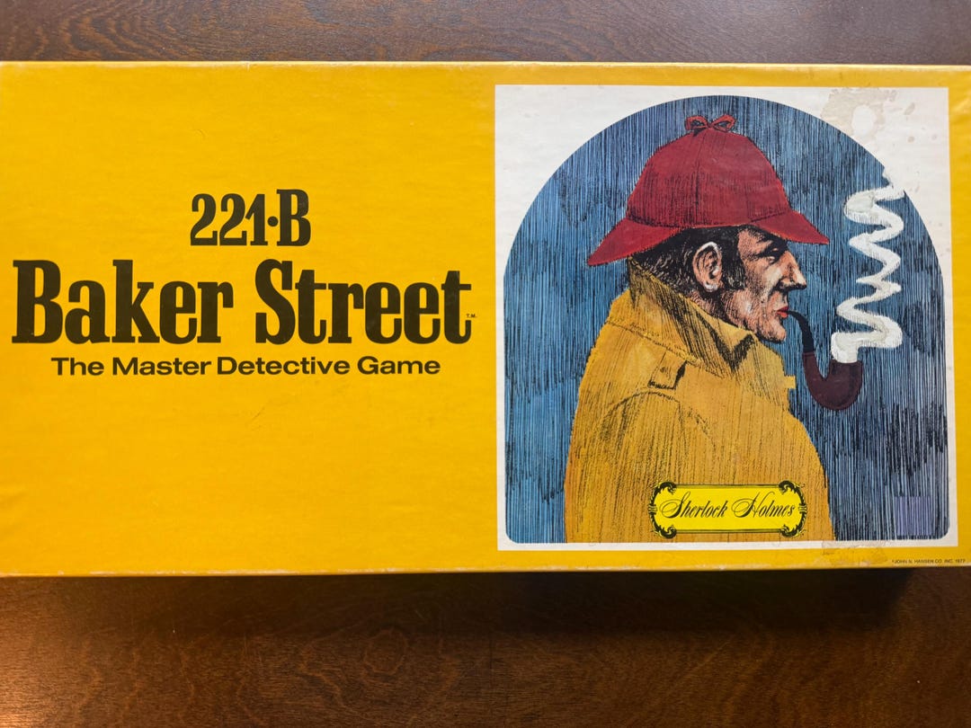 Vintage 1977 221-B Baker Street Board Game - Complete - Etsy