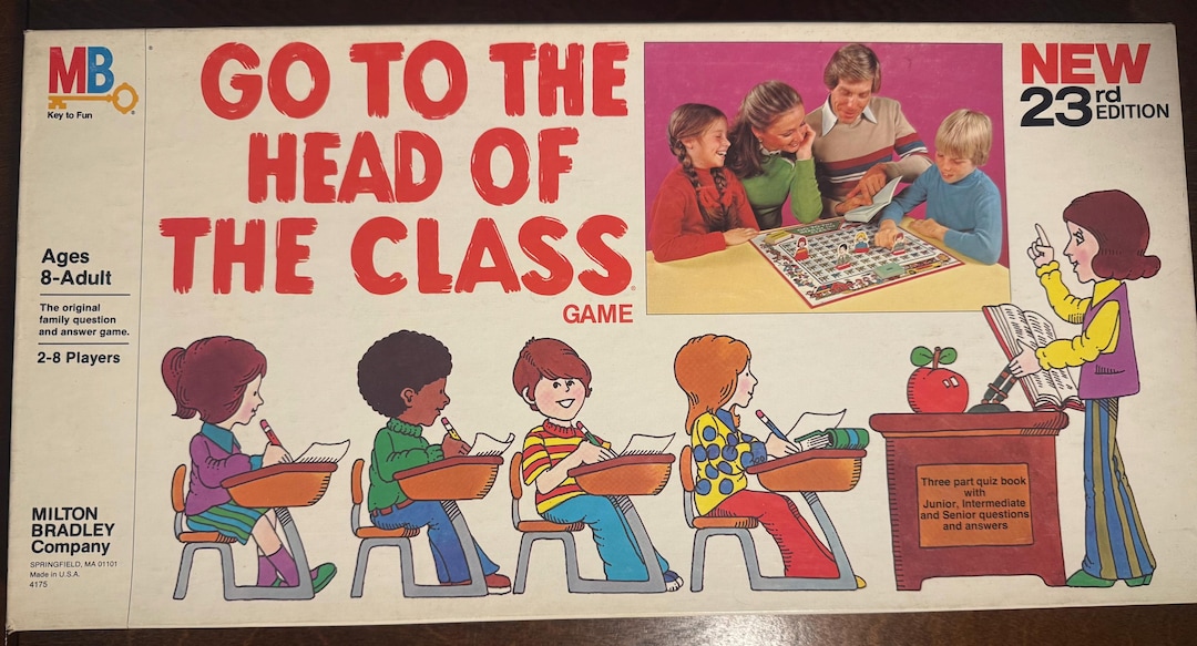 1981 Classic Head of the Class Board Game - Etsy
