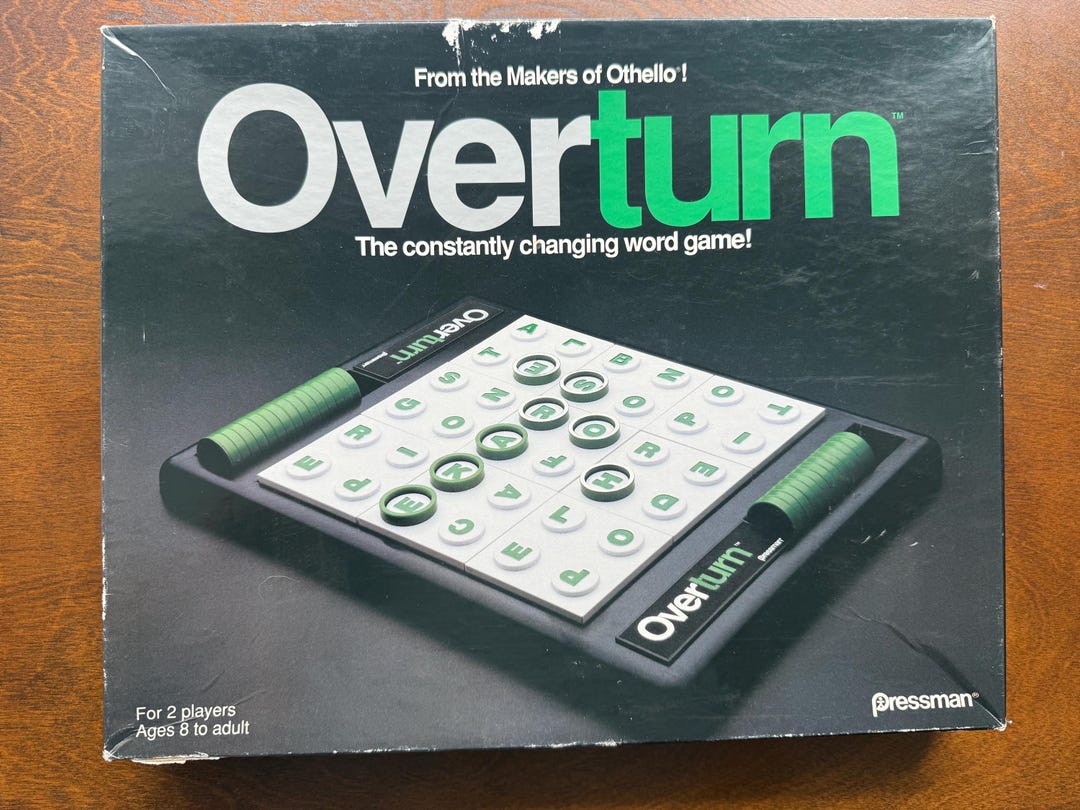 Overturn the Constantly Changing Word Game - Complete - Etsy