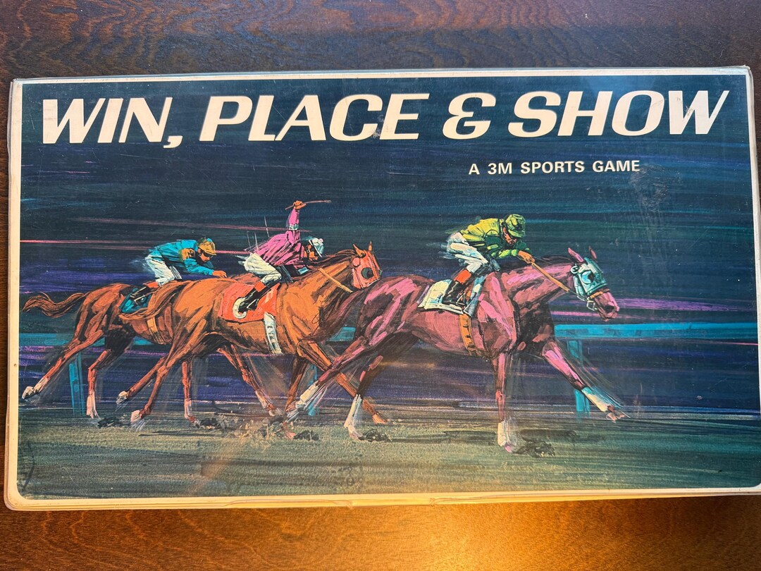Vintage 1966 3M WIN PLACE & SHOW Horse Sports Game - Complete - Etsy