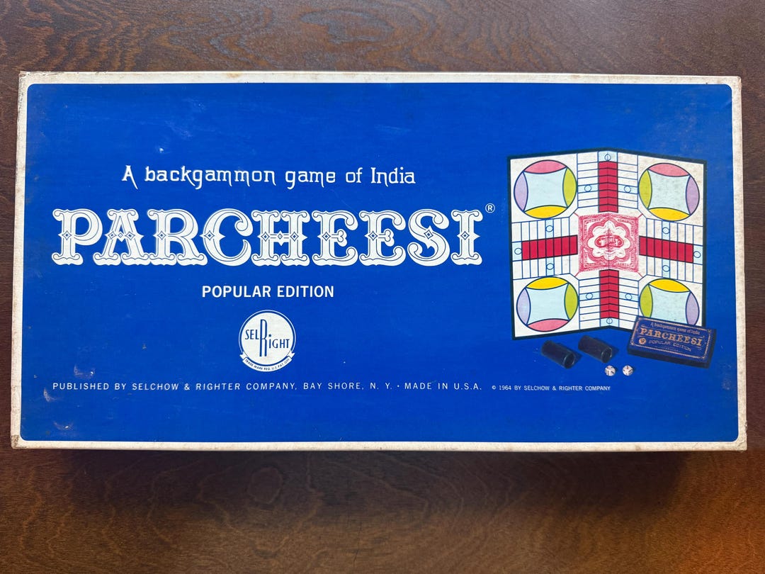 1964 Classic Parcheesi Board Game - Etsy