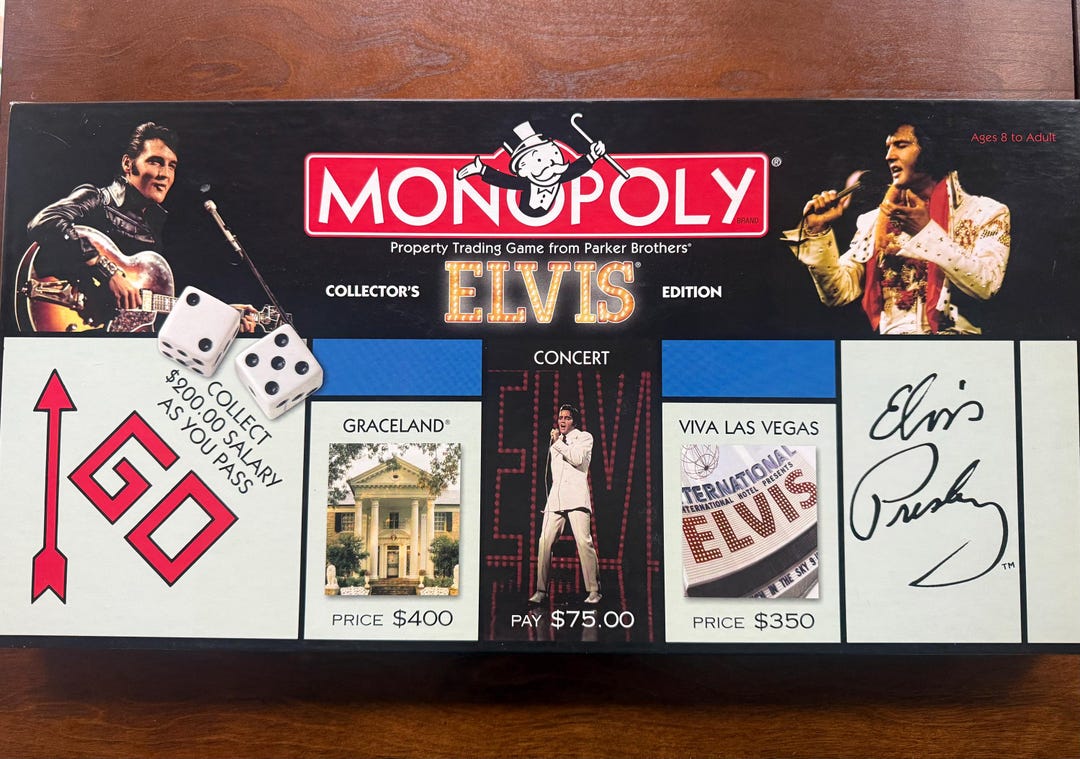 Elvis Presley Collector's Edition Classic Monopoly Game Vintage 2003 - Etsy