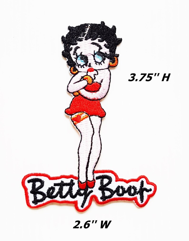 Betty Boop Sexy Girl Cartoon Patch Embroidered Applique Patch Etsy