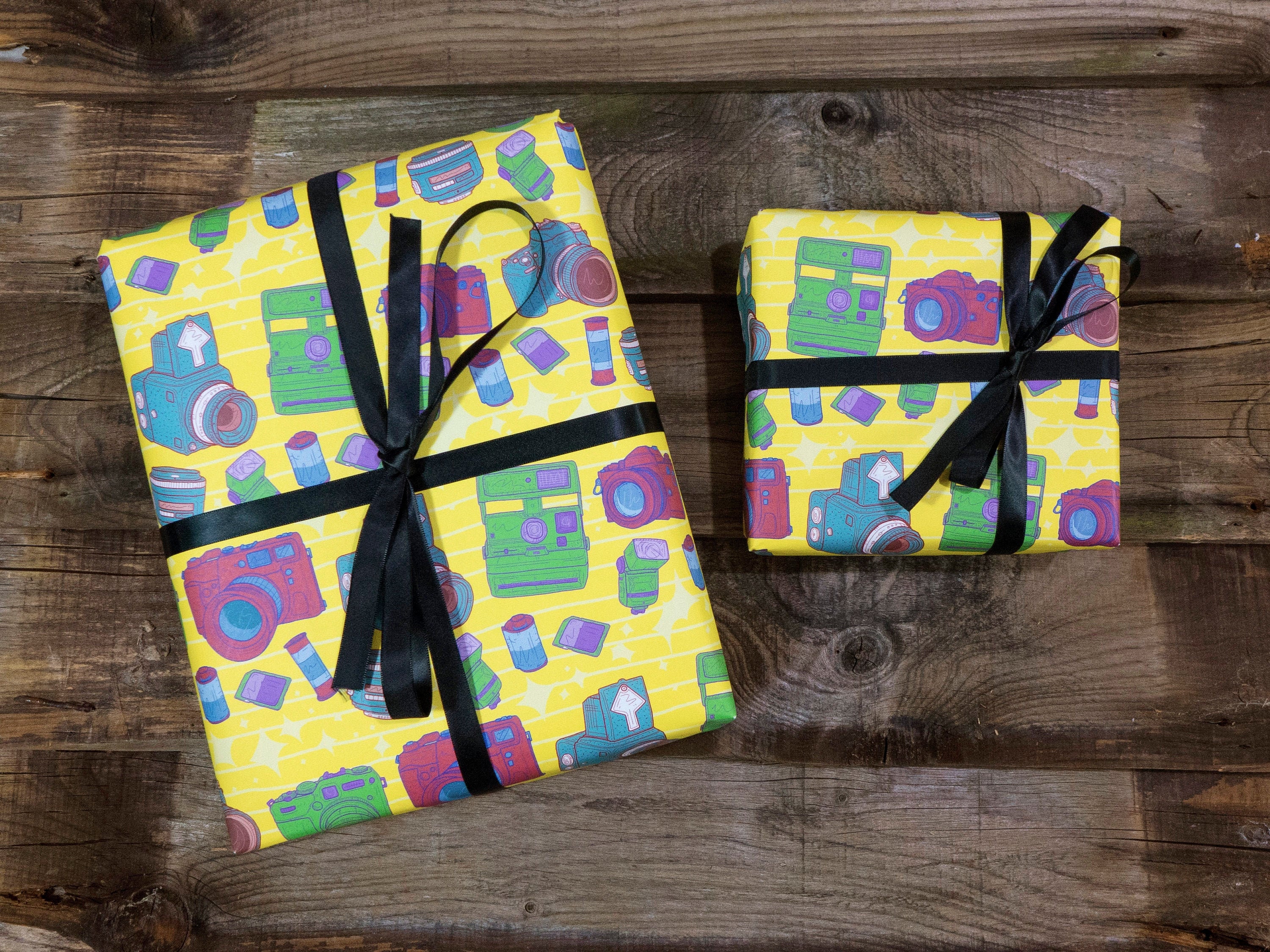 Vintage Camera Collection Wrapping Paper Retro inspired | Etsy