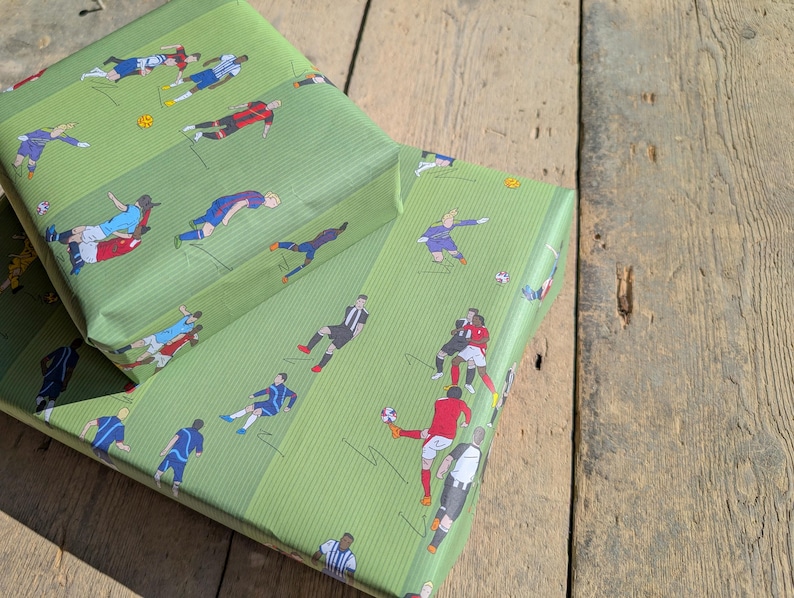 The Beautiful Game - Football Wrapping Paper, 100% Recycled Gift Wrap ...