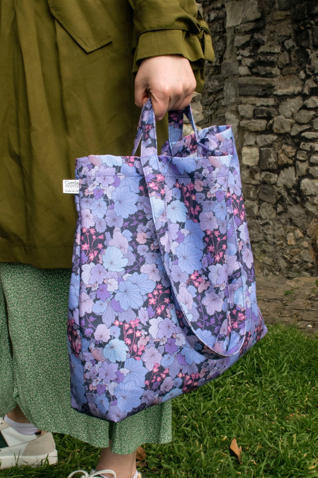 Large Tote Bag - Heuchera Palace Purple | Double Handled on Thick ...