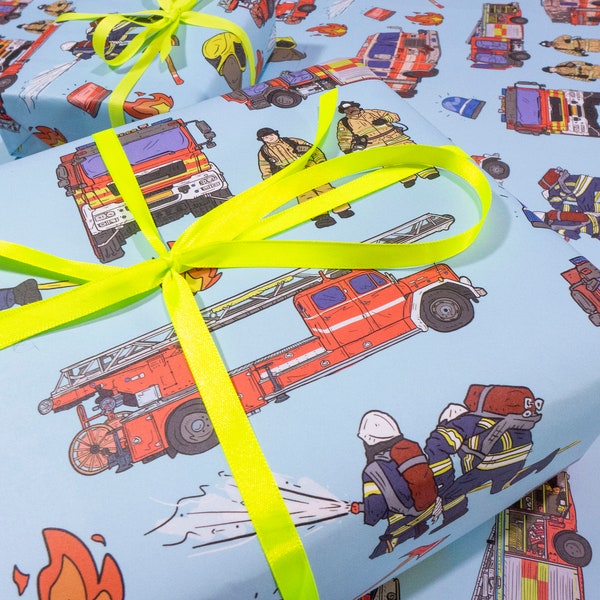 Fire Wrapping Paper - Etsy