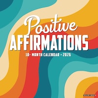 2026 Positive Affirmation Calendar, Boho Geometric Printable Calendar ...