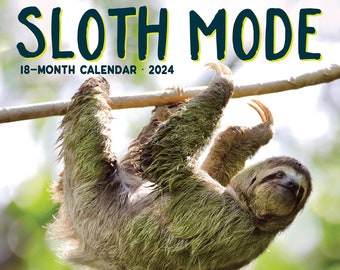 Sloth Calendar 2023 Calendar Animal Calendar Wall Calendar - Etsy