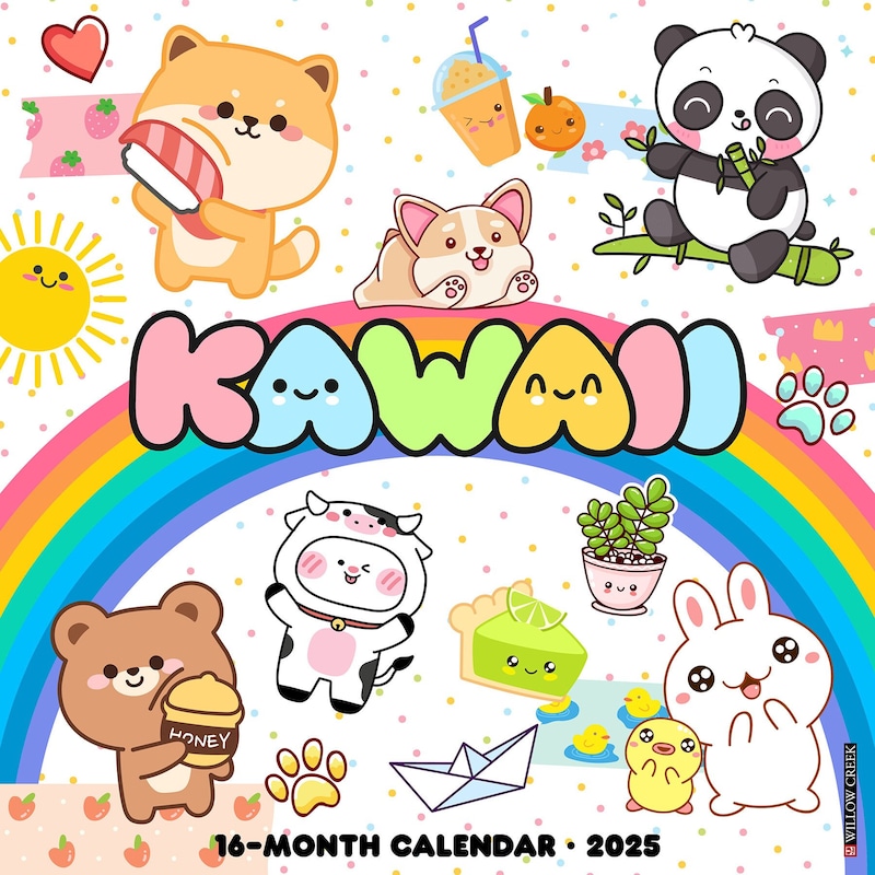 2025 Calendar Kawaii - Etsy