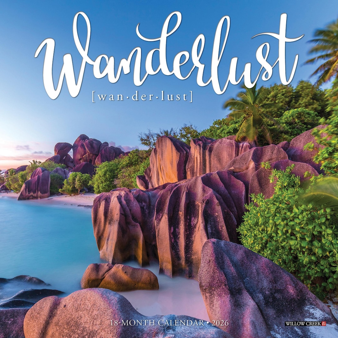 Wanderlust 2026 7" X 7" Mini Wall Calendar - Etsy