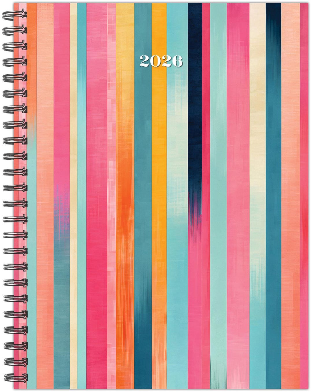 Happy Stripe 2026 6.5" X 8.5" Weekly Monthly Softcover Planner - Etsy