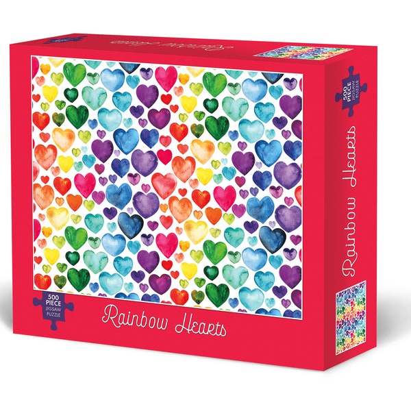 Rainbow Hearts - Etsy