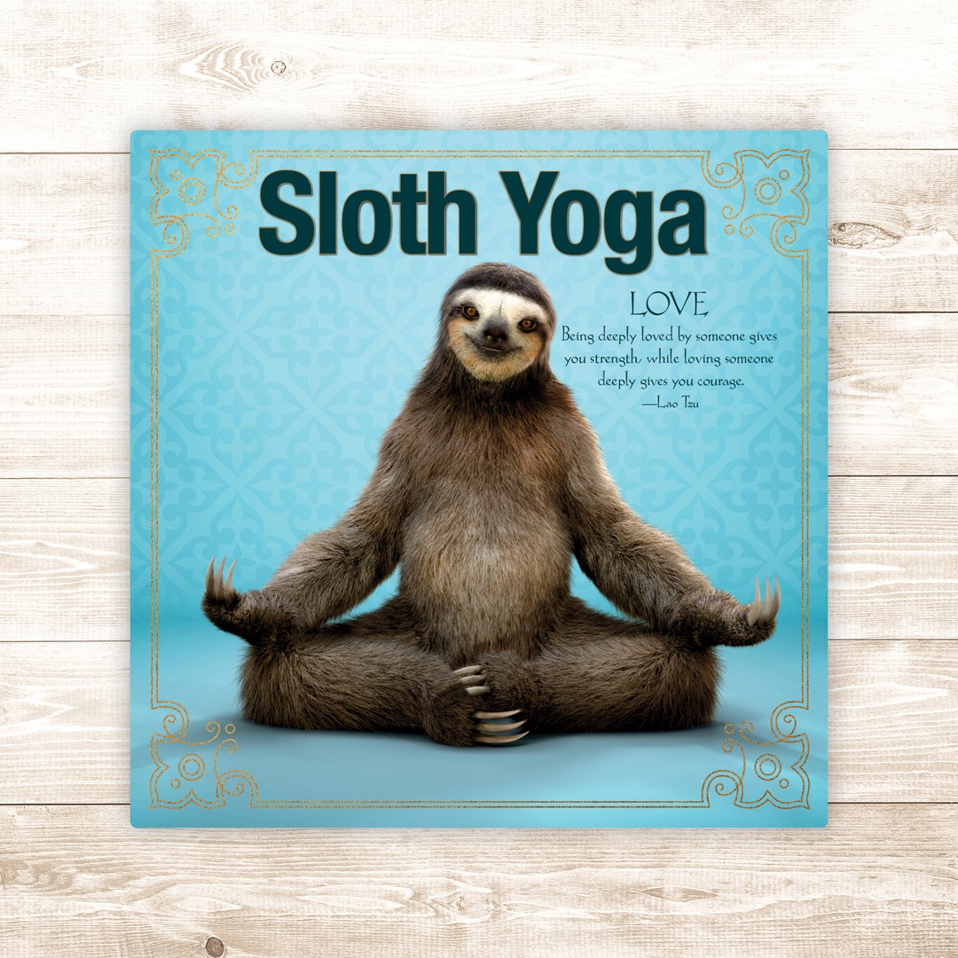 Sloth Yoga Gift Book - Etsy