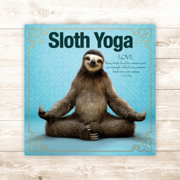 Sloth Yoga Svg - Etsy