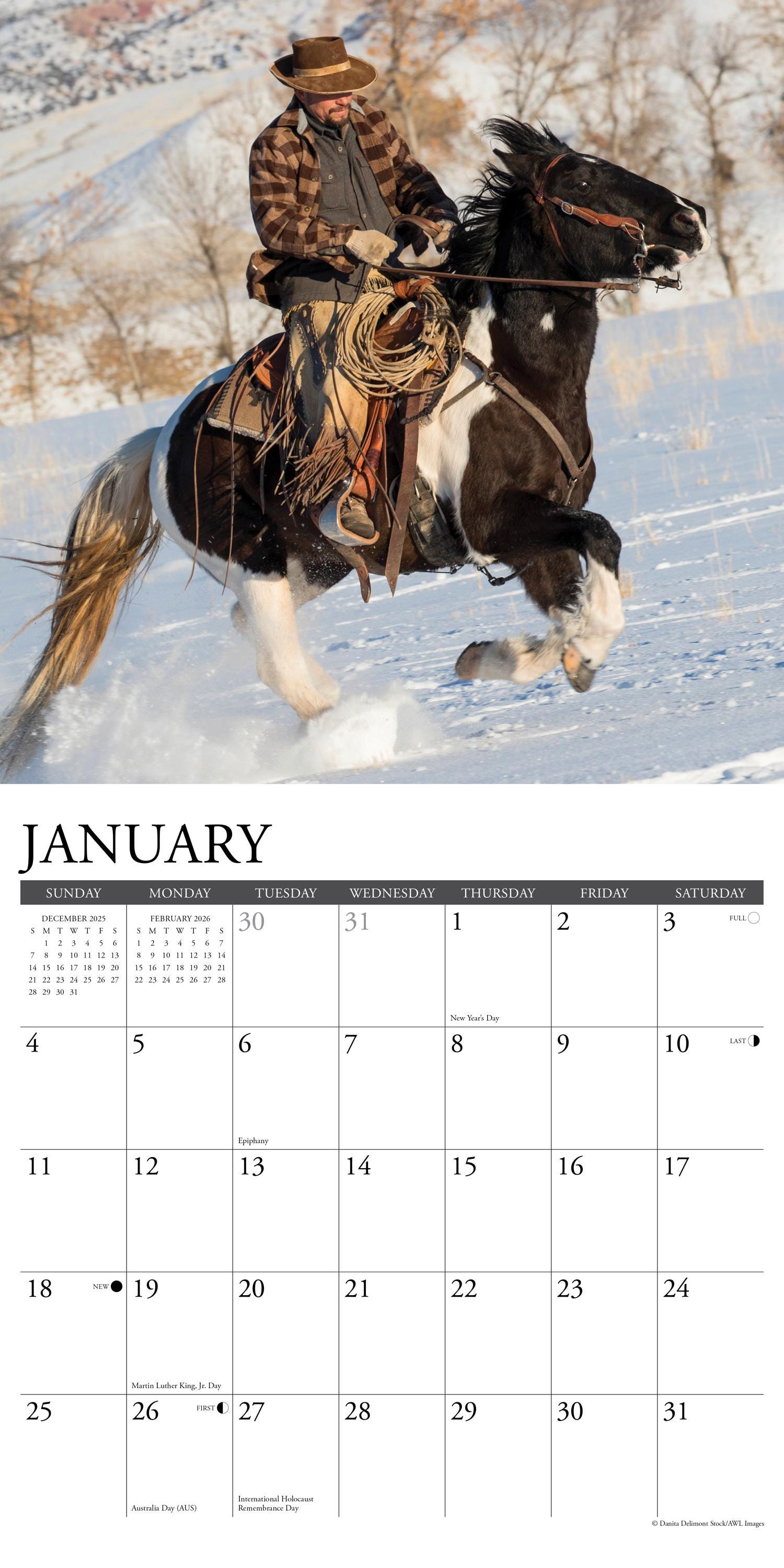 Cowboys 2026 12" X 12" Wall Calendar - Etsy