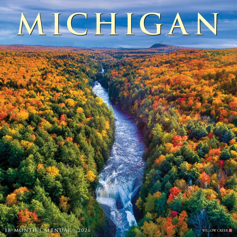 Michigan 2026 12" X 12" Wall Calendar - Etsy
