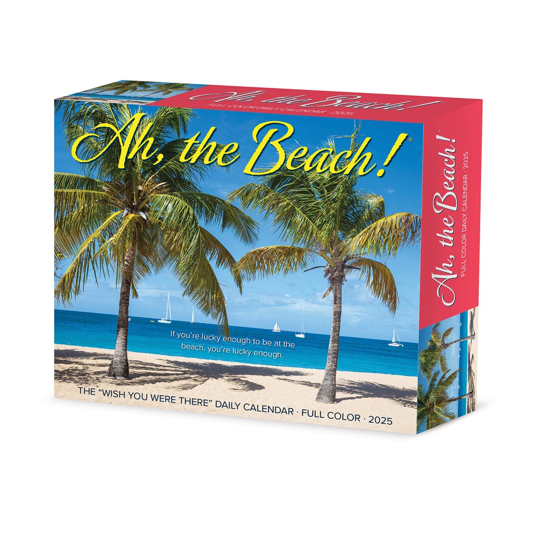 Ah, the Beach! 2025 6.2" X 5.4" Box Calendar - Etsy