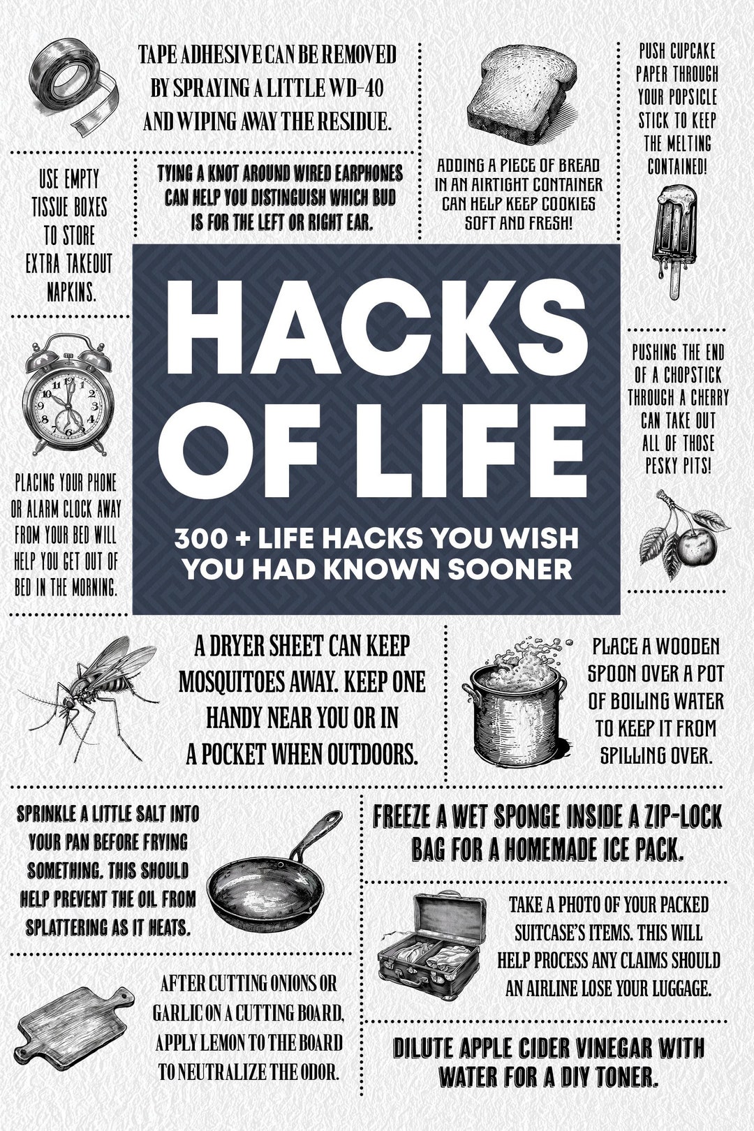 Hacks of Life: 300+ Life Hacks You Wish You Had Known Sooner Softcover ...