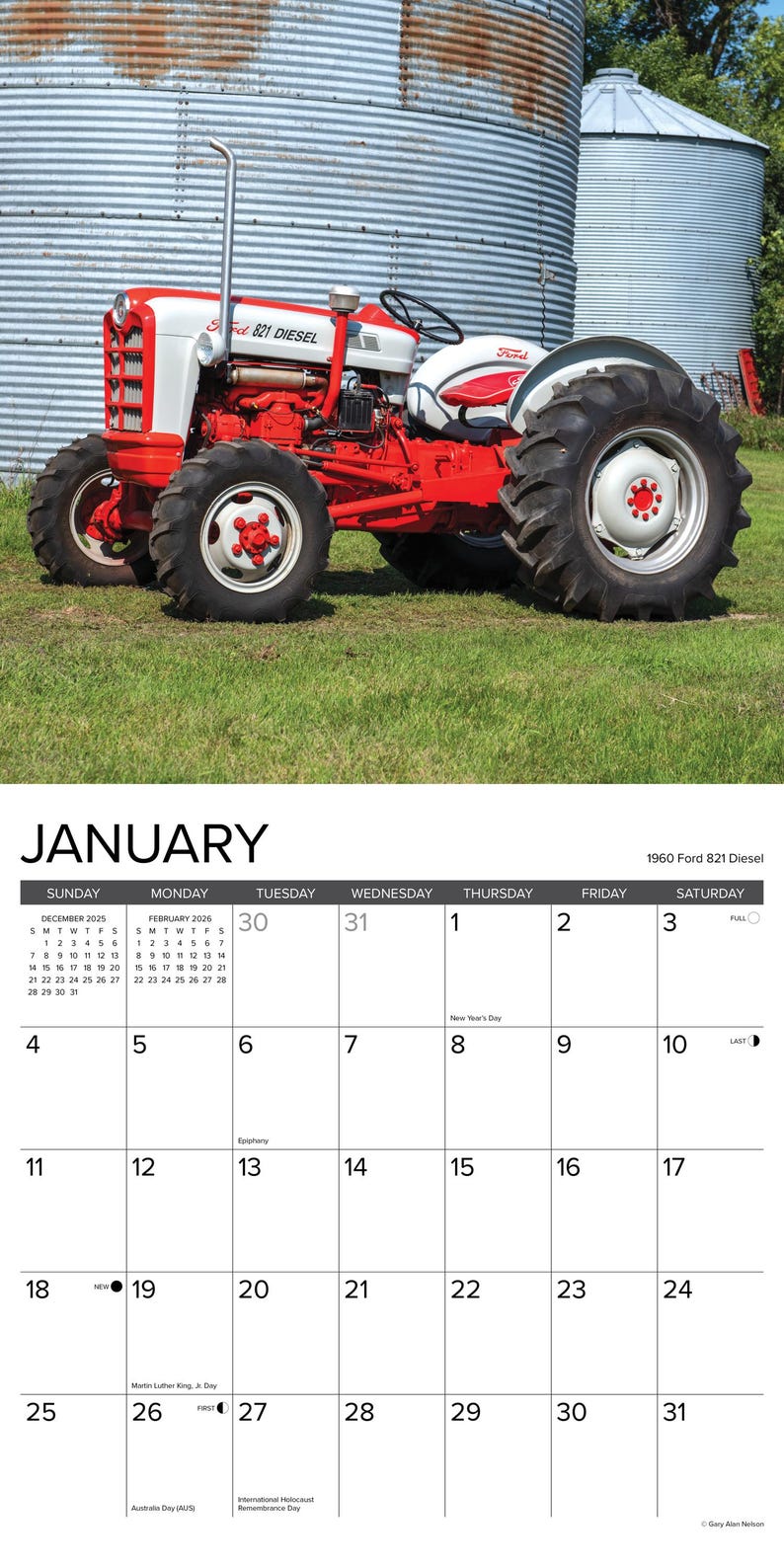Classic Tractors 2026 12" X 12" Wall Calendar - Etsy