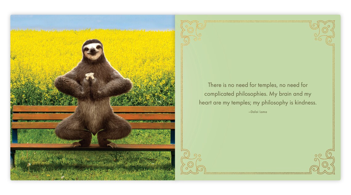 Sloth Yoga Gift Book - Etsy