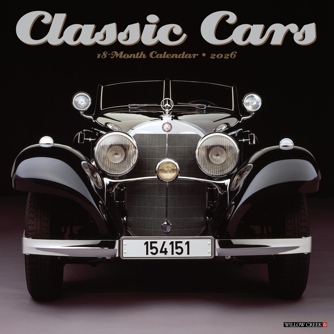 Classic Cars 2026 12" X 12" Wall Calendar - Etsy