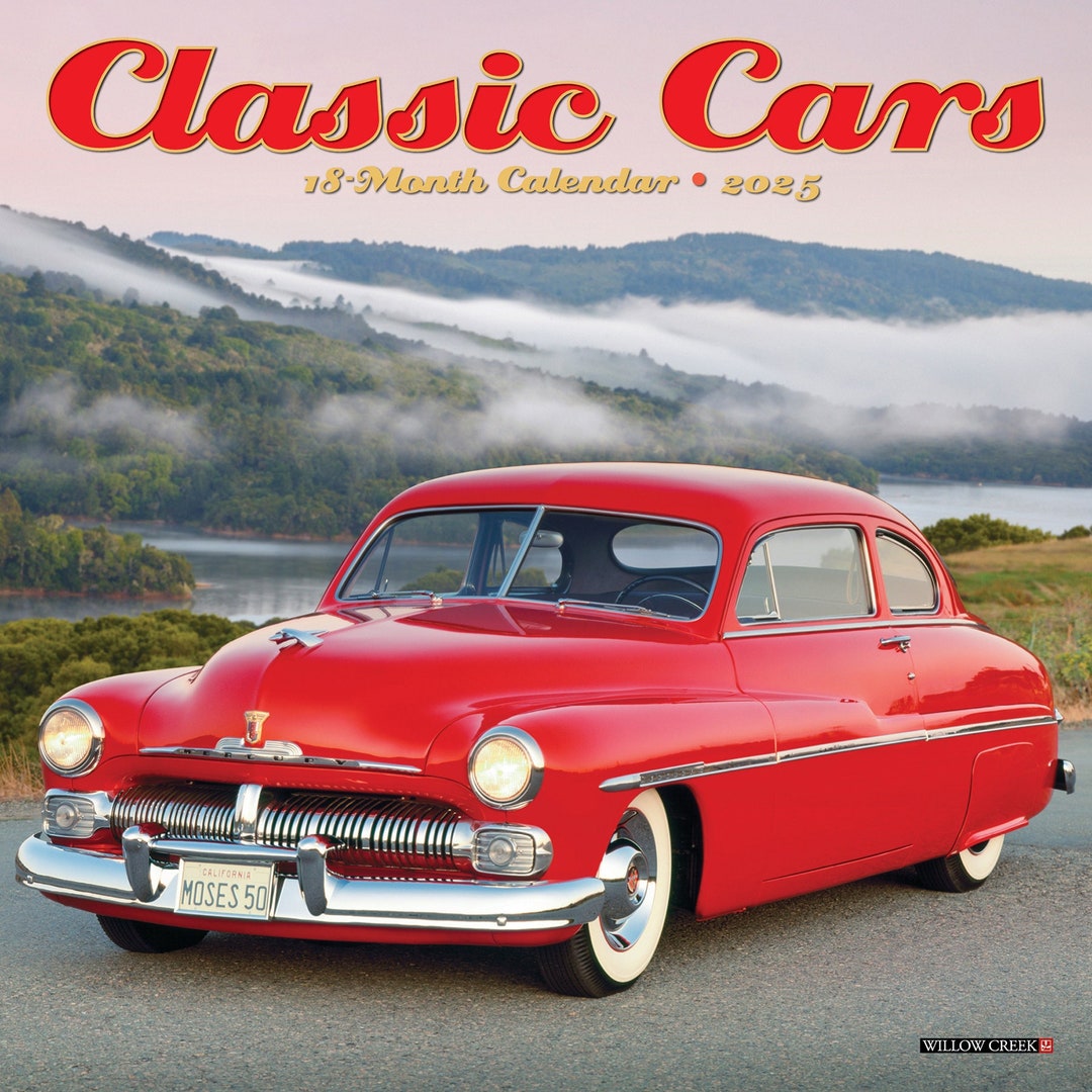 Classic Cars 2025 7 X 7 Mini Wall Calendar - Etsy