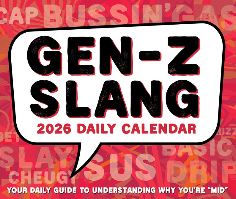 Gen Z Slang 2026 Box Calendar - Etsy