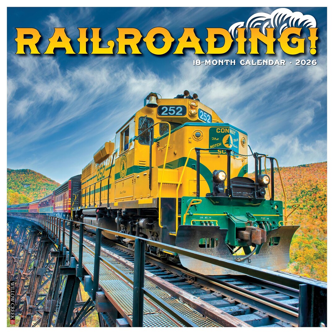 Railroading 2026 12" X 12" Wall Calendar - Etsy