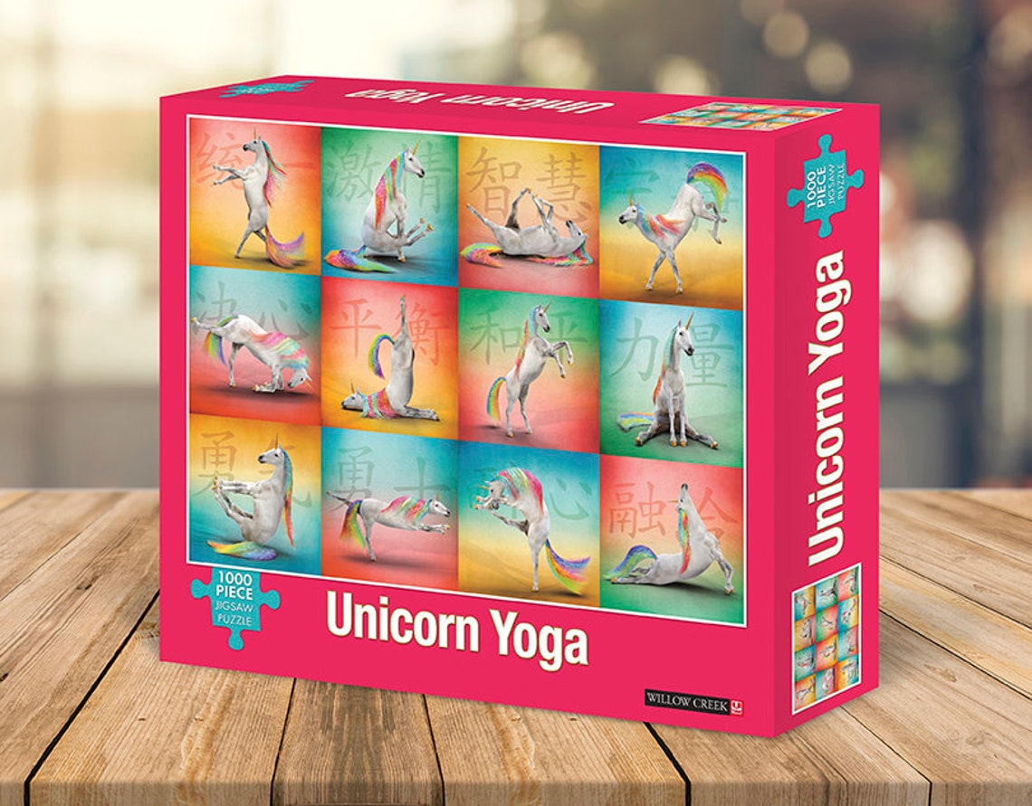 Unicorn Yoga 1000 Piece Jigsaw Puzzle - Etsy New Zealand