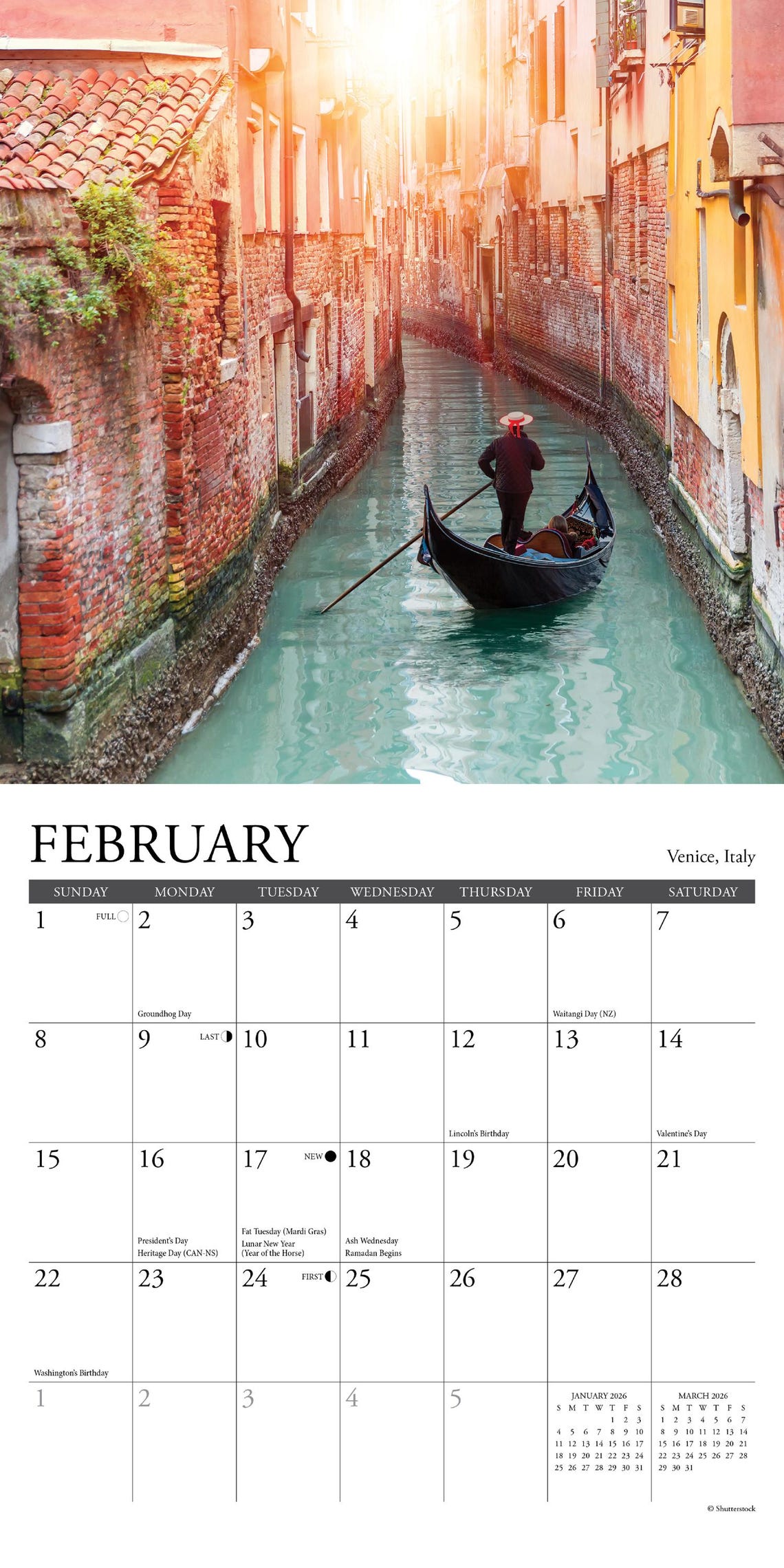 Wanderlust 2026 7" X 7" Mini Wall Calendar - Etsy
