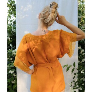 Linen Kimono Robe. Linen Bathrobe Linen Bridesmaid Robe Kimono Jacket ...