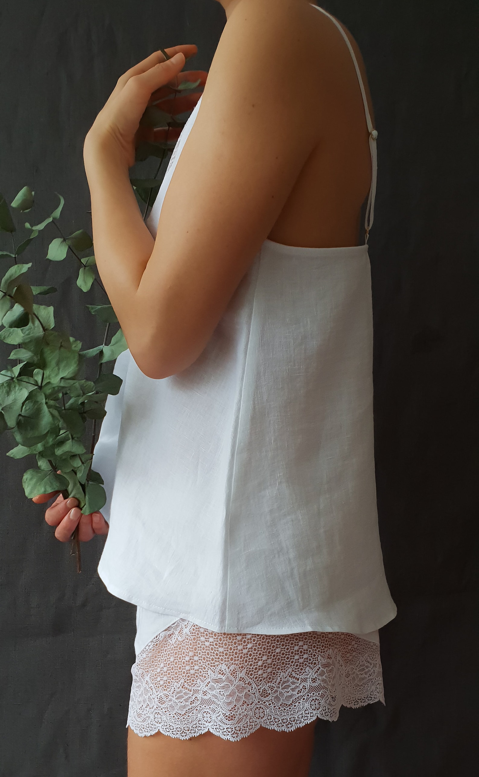 Linen Pajama Set. Linen Top. Linen Shorts. Linen Sleepwear. Linen ...