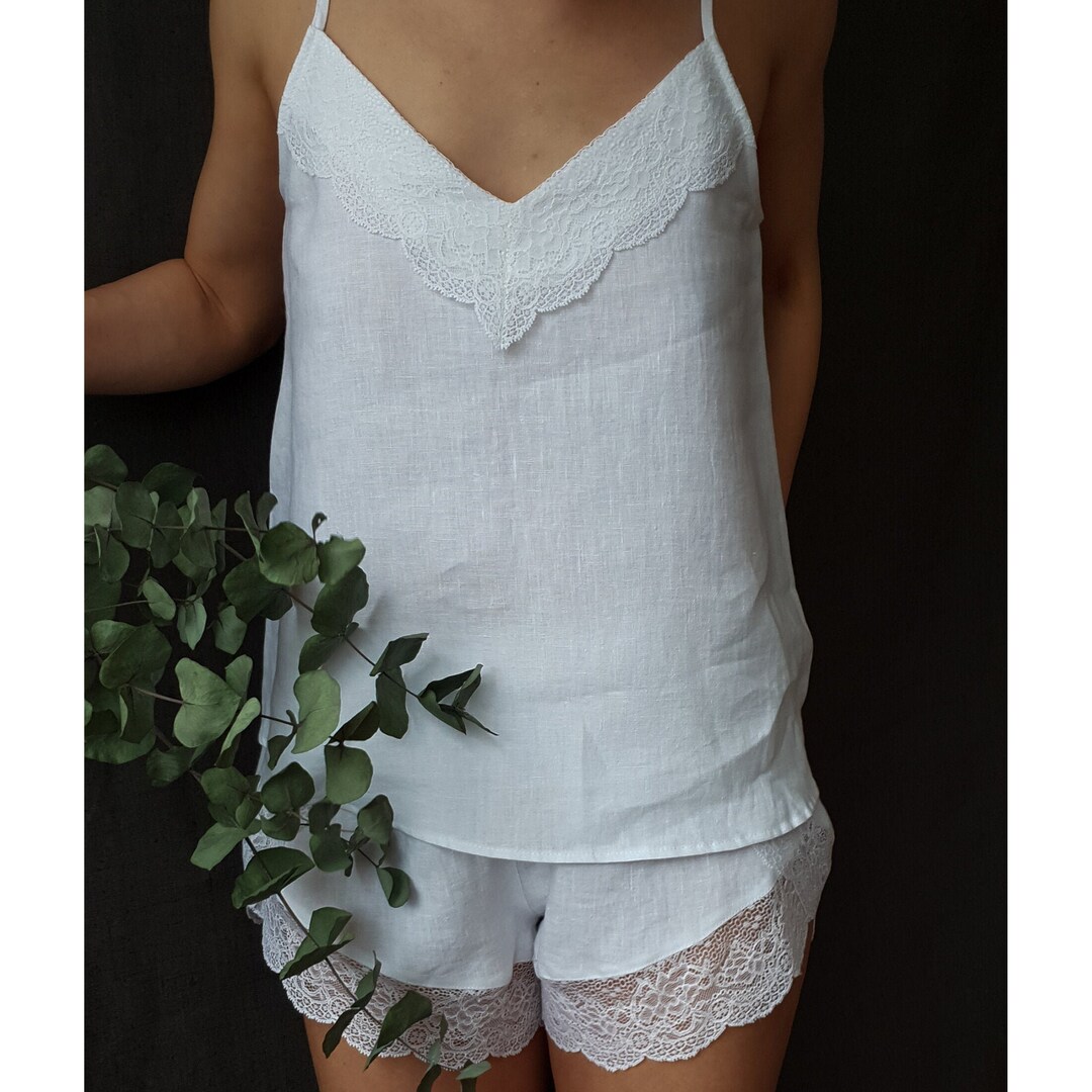 Linen Pajama. Linen Top. Linen Camisole. Linen Cami Top. Linen - Etsy