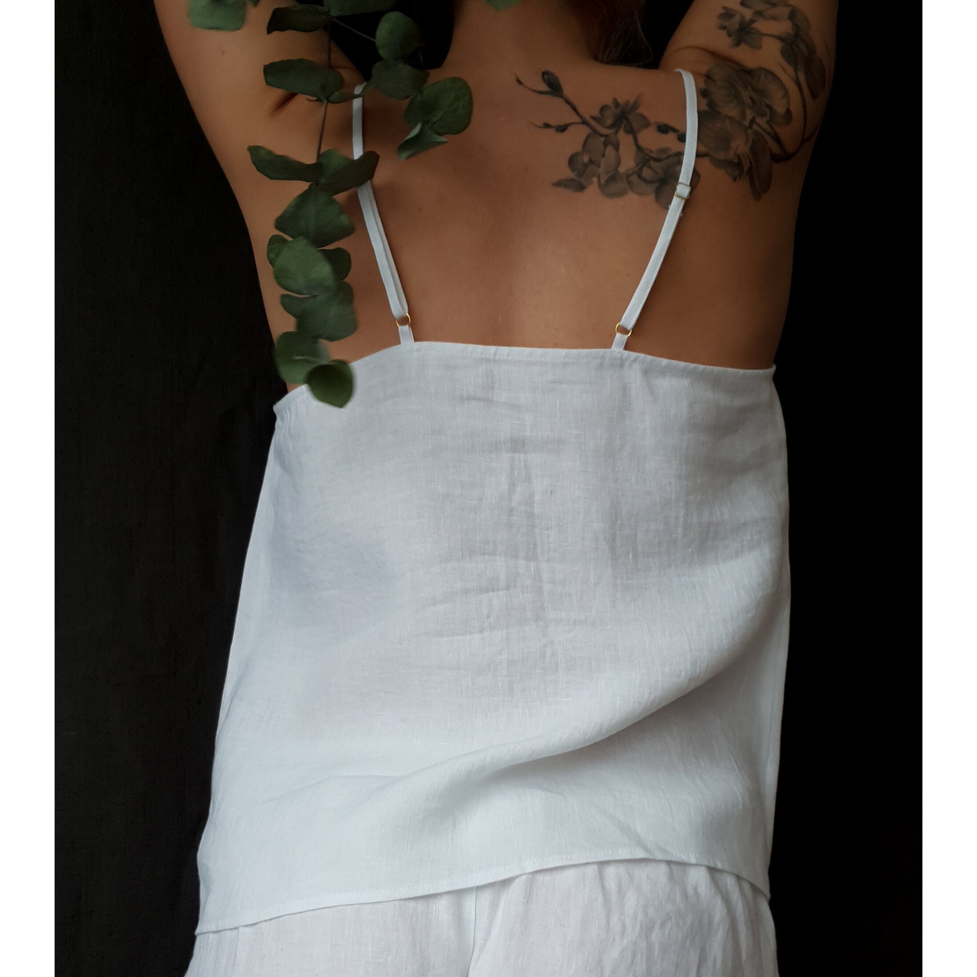 Linen Pajama. Linen Top. Linen Camisole. Linen Cami Top. Linen | Etsy