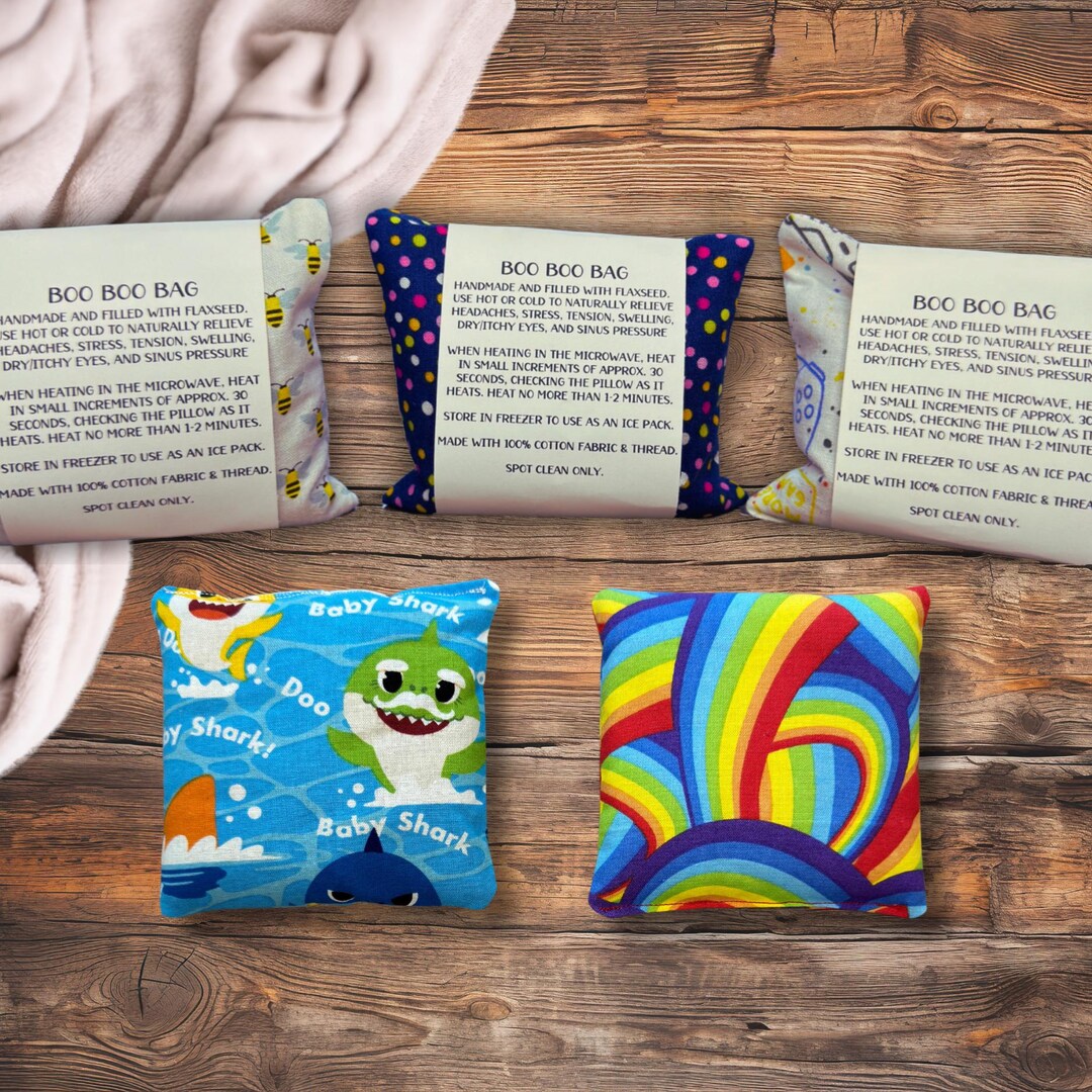 SET OF 2 Boo Boo Bags for Kidshot or Ice Flaxseed Packstocking ...