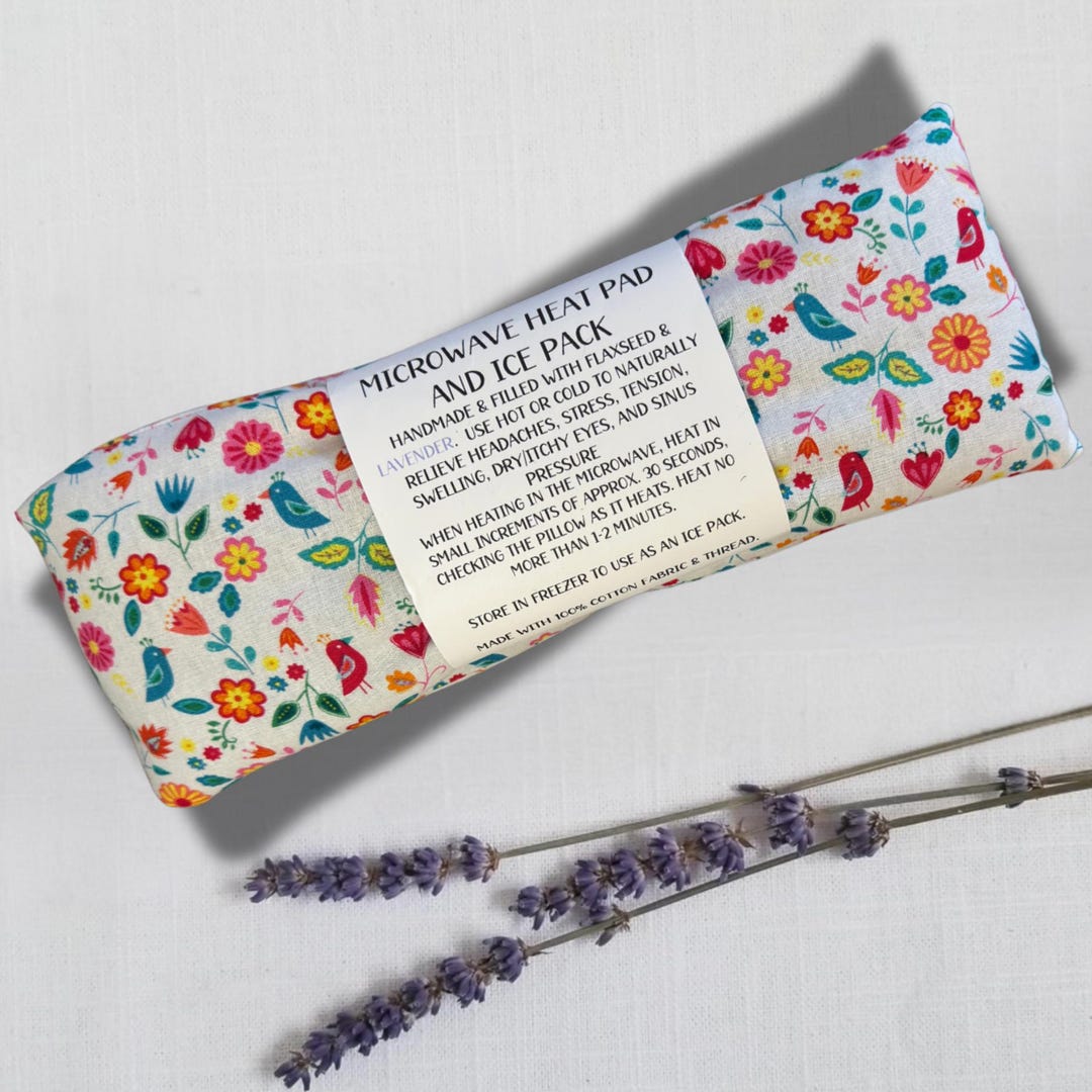 Microwave Reusable Heating Pad & Ice Pack, Flaxseed Heating Pad ...