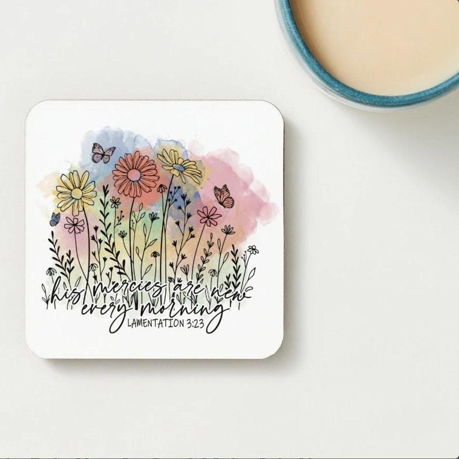Christian Coasters, God is Good, Grow in Grace, Faith-based Home Decor ...