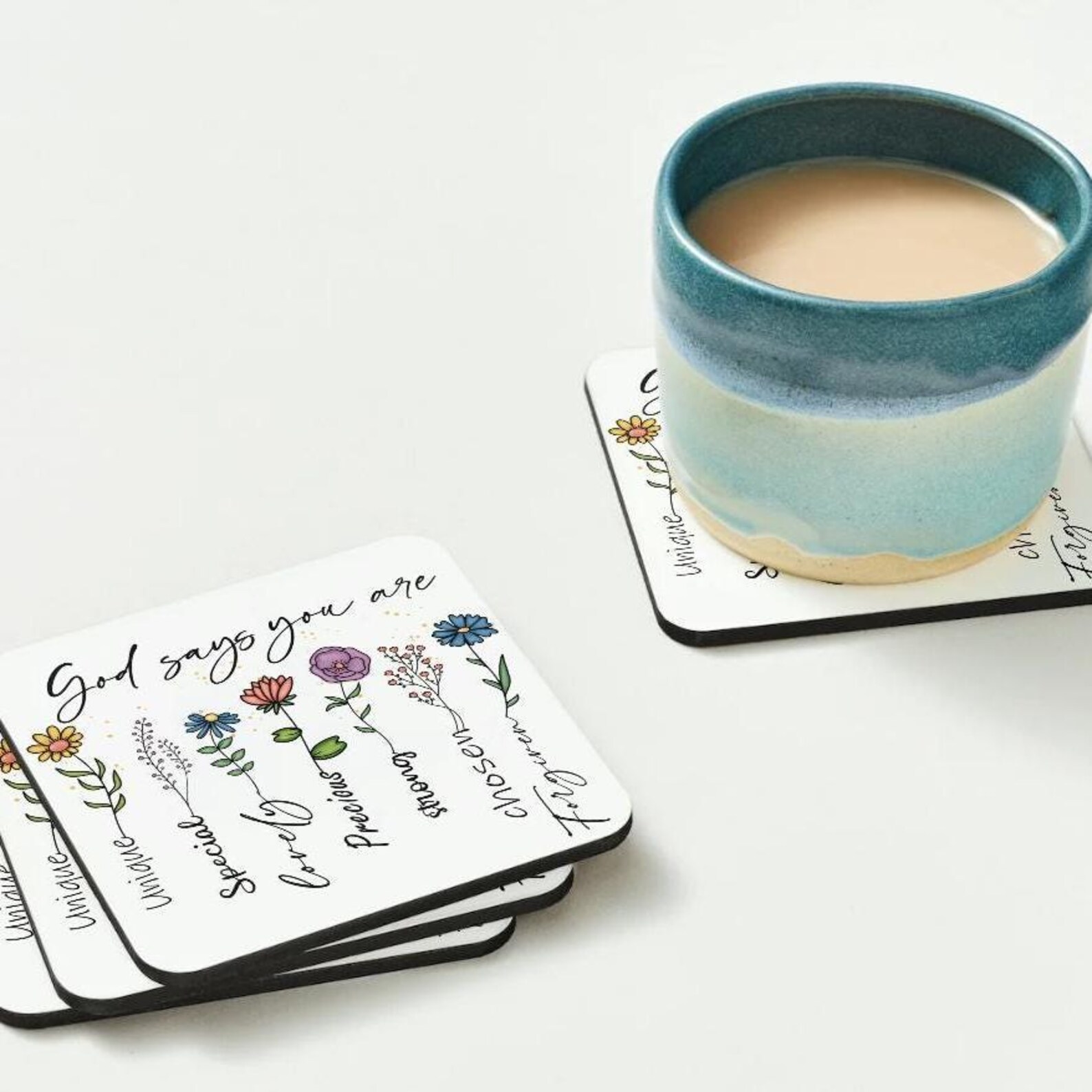 Christian Coaster(s), God is Good, Grow in Grace, Faith Based Home ...