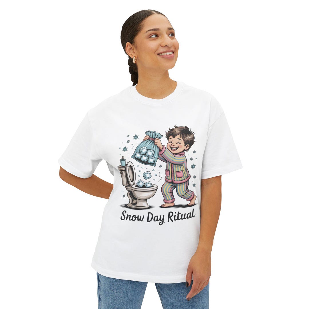 Flush Ice Cubes Down the Toilet for a Snow Day Tee | Funny Sarcastic ...