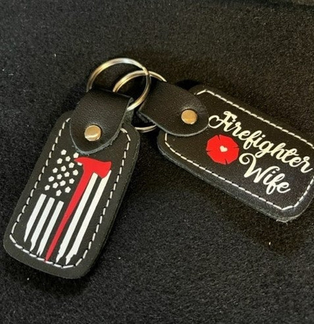 Firefighter Themed Keychains - Etsy