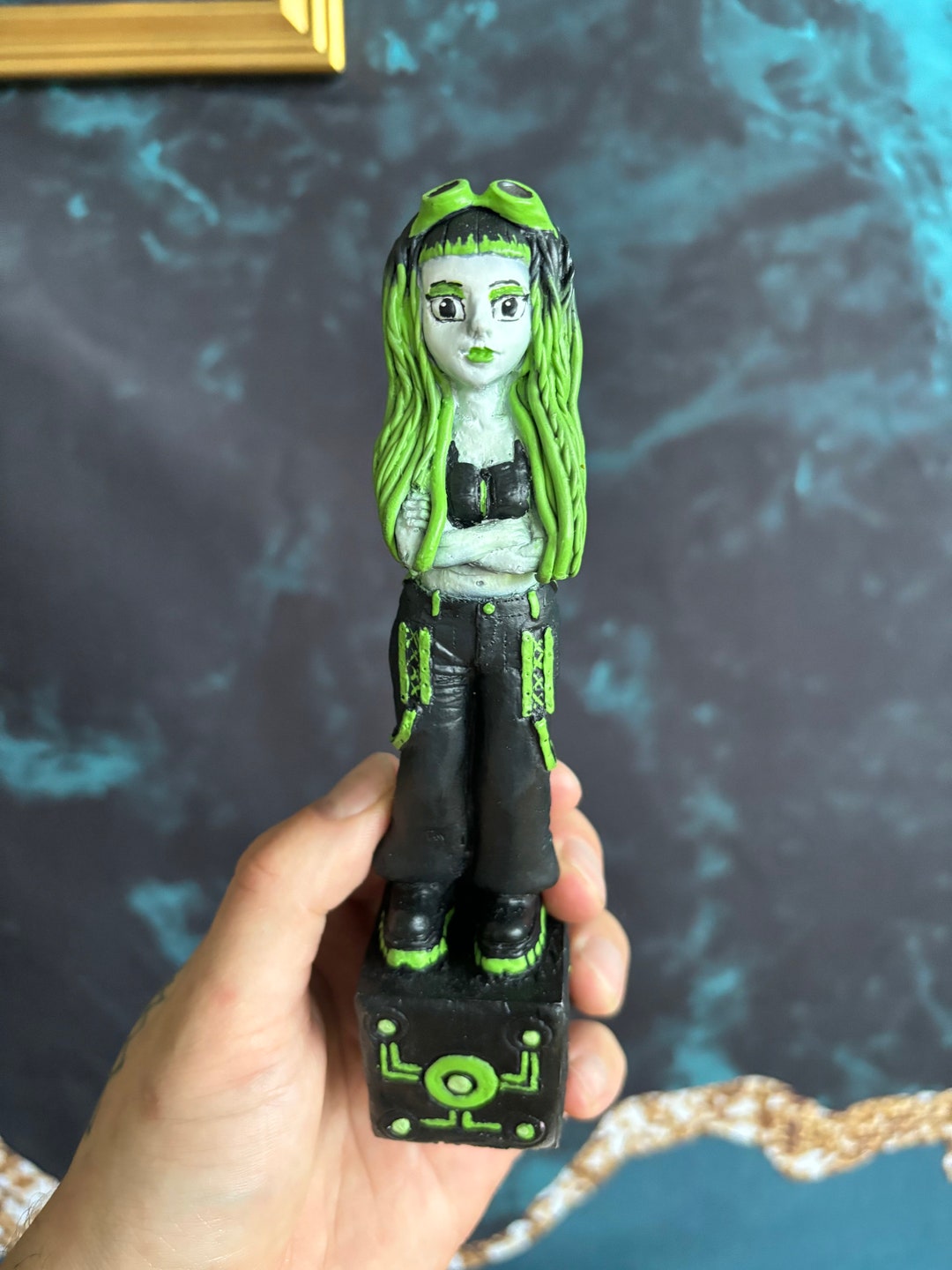 Raven Cyber Goth Figure - Etsy